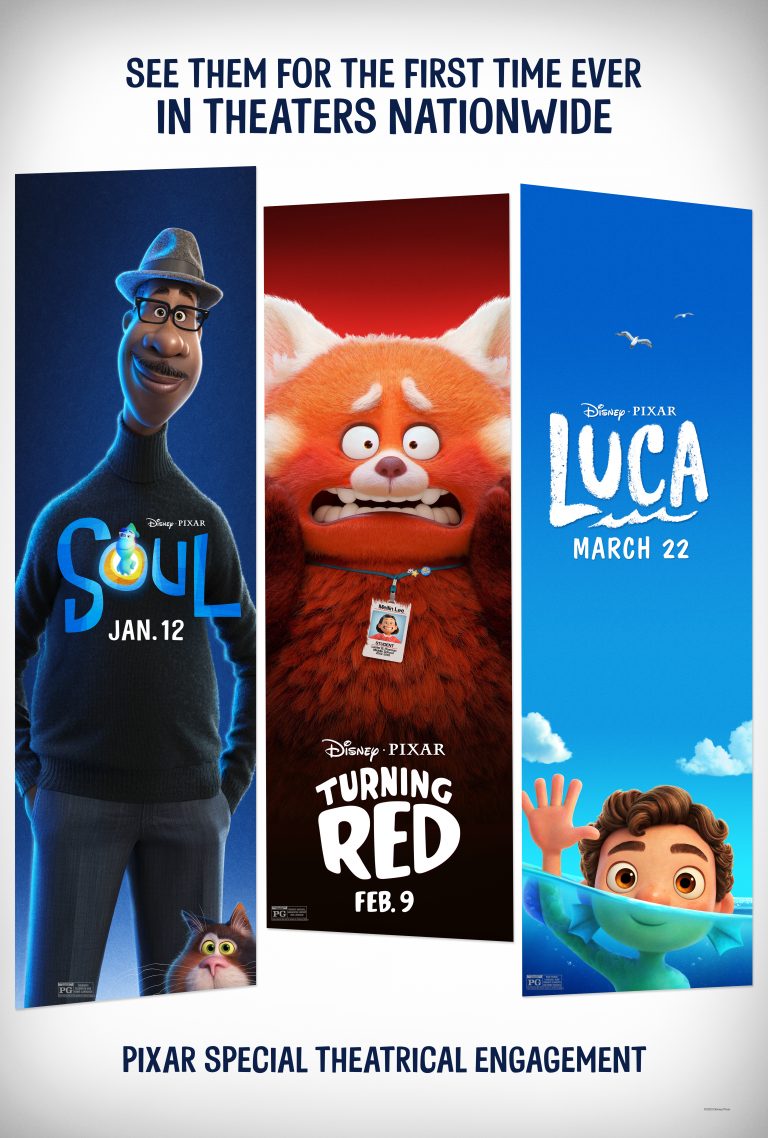 Disney and Pixar’s SOUL, TURNING RED, and LUCA are Heading to Theaters ...