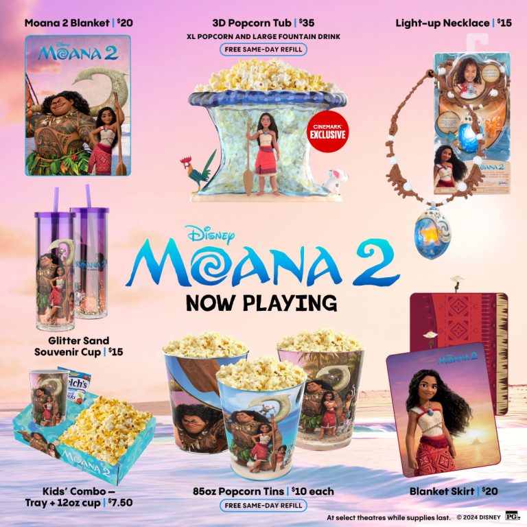 All the MOANA 2 Movie Merch on Sale at Cinemas - Boxoffice Pro